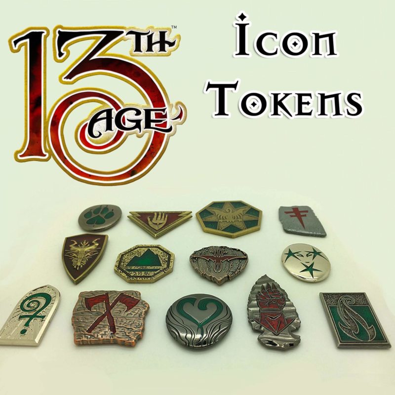 Campaign Coins – set of 13 Icon tokens for 13th Age – Pelgrane Press Ltd