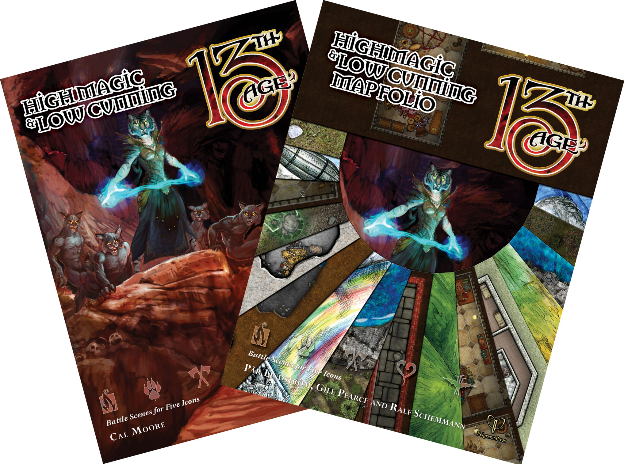High Magic & Low Cunning: Battle Scenes for Five Icons Book and Map ...